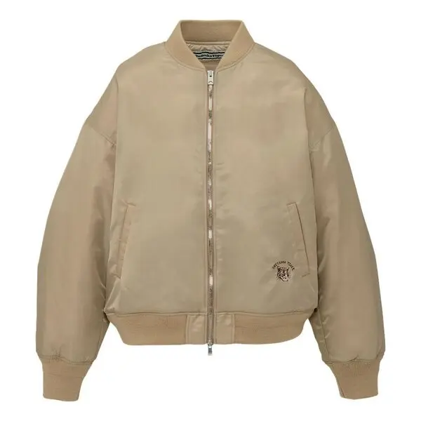 Onitsuka Tiger Embroidered Bomber Jacket - Khaki