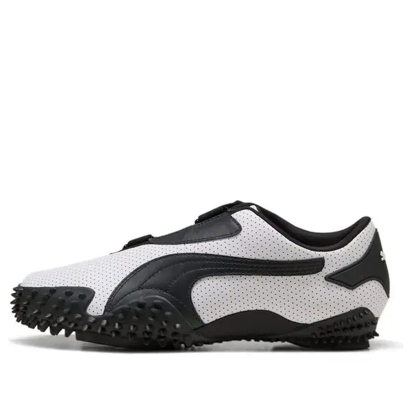 PUMA Mostro Perforated Leather Sneakers - White/black