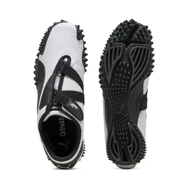 PUMA Mostro Perforated Leather Sneakers - White/black