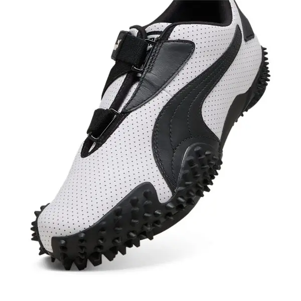 PUMA Mostro Perforated Leather Sneakers - White/black