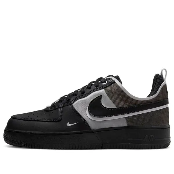 Nike Force 1 React Low Top Sneakers - Black/gray