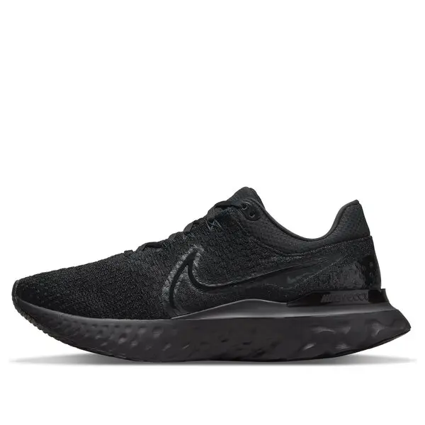 Nike React Infinity Run Flyknit 3 Athletic Sneakers - Black