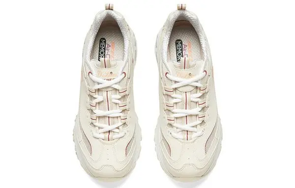 Sketchers Dlites 1.0 Lace-up Sneakers - Beige/white/pink