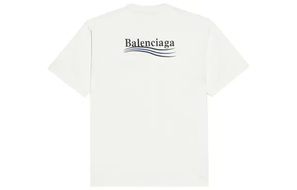 Balenciaga Political Campaign Large Fit T-shirt - White