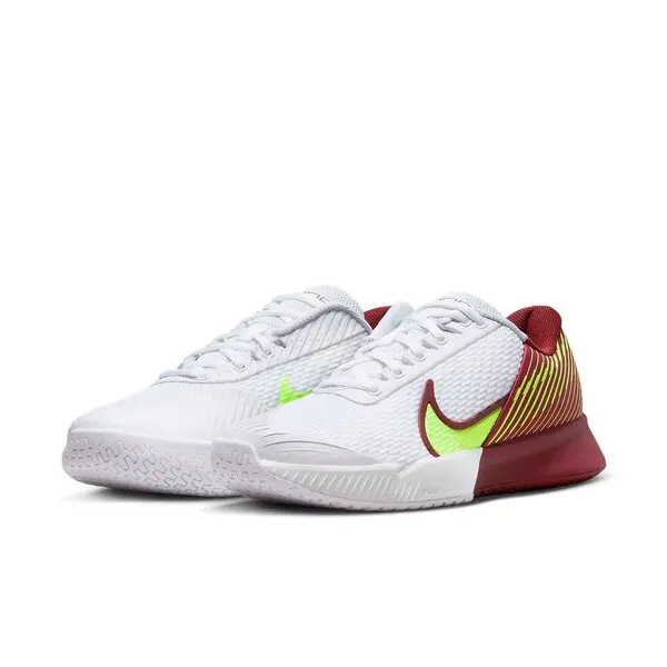 Nike Court Air Zoom Vapor Pro 2 Hc Sneakers - White/team Red/lime Blast
