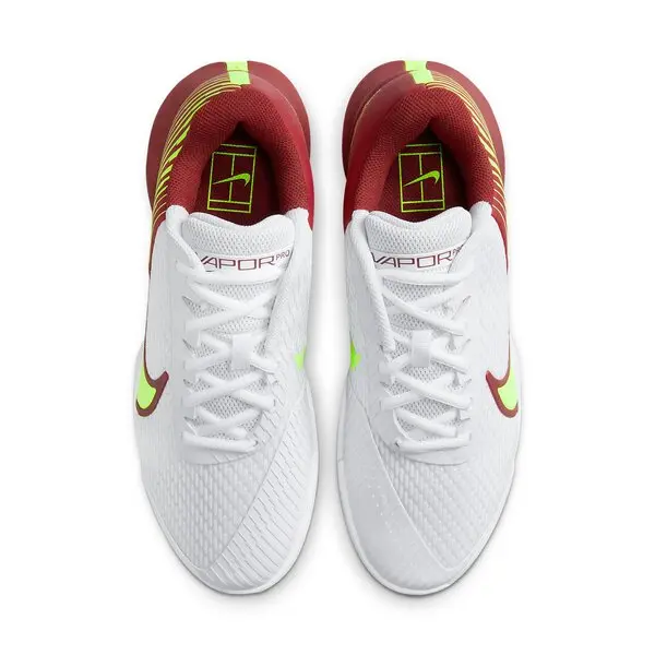 Nike Court Air Zoom Vapor Pro 2 Hc Sneakers - White/team Red/lime Blast