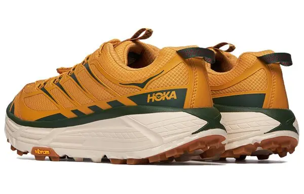 Hoka One One Mafate Three2 Athletic Sneakers - Gold/yellow