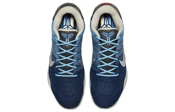 Nike Kobe Elite Low Athletic Sneakers - Silver/blue