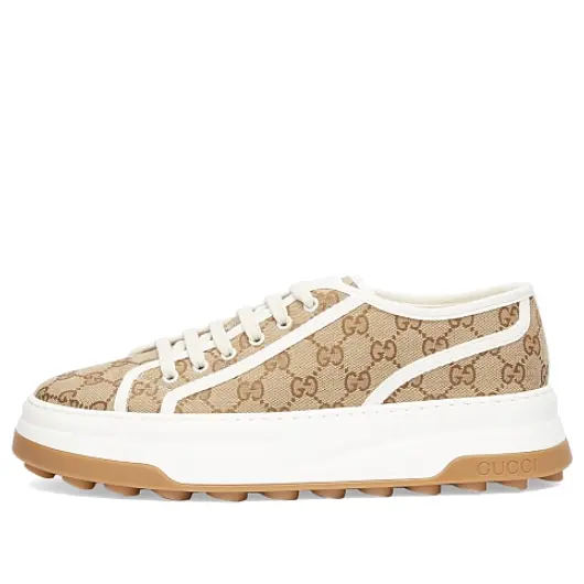 Gucci Gg Sneaker Interlocking G Beige - Beige/ebony