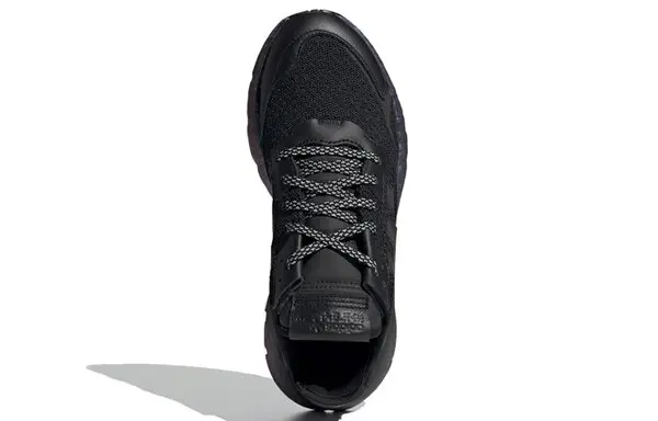 Adidas Nite Jogger "metallic Blue Boost" Low Top Sneakers - Core Black/carbon