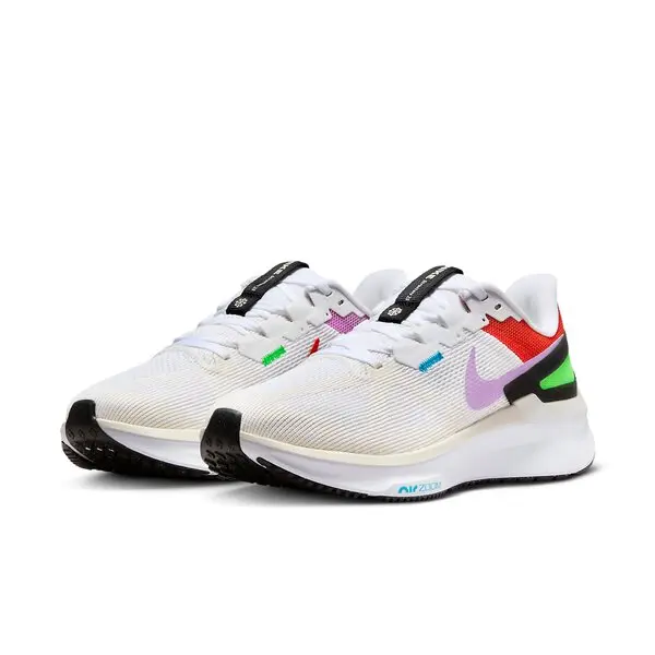 Nike Zoom Structure 25 Se Athletic Sneakers - White/purple/red
