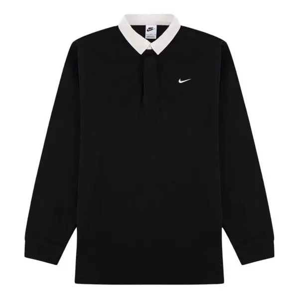 Nike Solo Swoosh Rugby Top - Black/multi-color