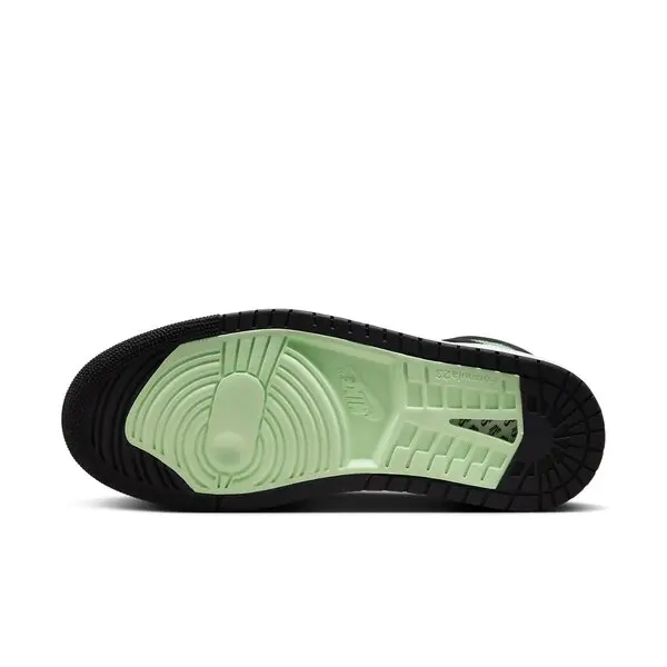 JORDAN 1 Zoom Cmft 2 High Top Sneakers - White/black/honeydew
