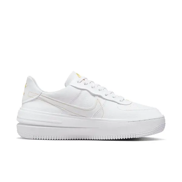 Nike Force 1 Plt.af.orm 'white Yellow Ochre' Sneakers - White/yellow