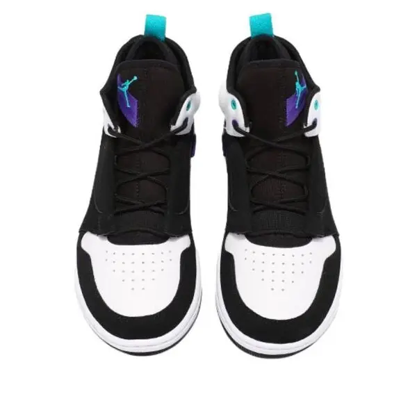 JORDAN Air Fadeaway High Top Sneakers - White/black/blue