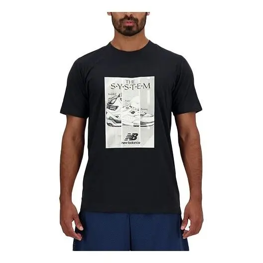 NEW BALANCE Sport Essentials Poster T-shirt Asia Sizing - Black