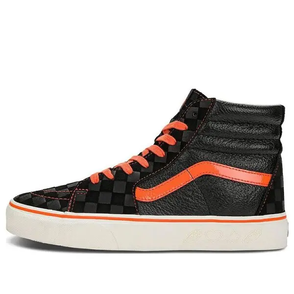 VANS Sk8-hi High Top Sneakers - Black/orange