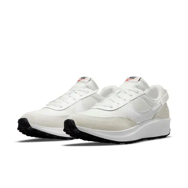 Nike Waffle Debut Sneakers - White/black/orange