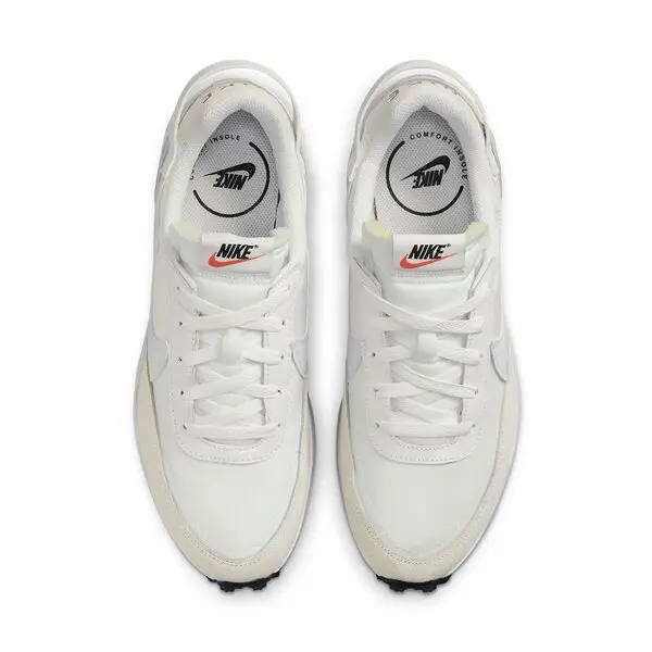 Nike Waffle Debut Sneakers - White/black/orange