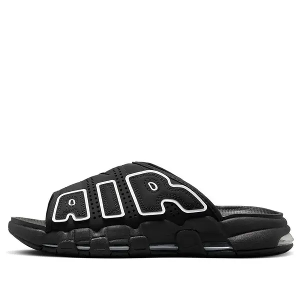 Nike More Uptempo Slide - Black/white-black-clear