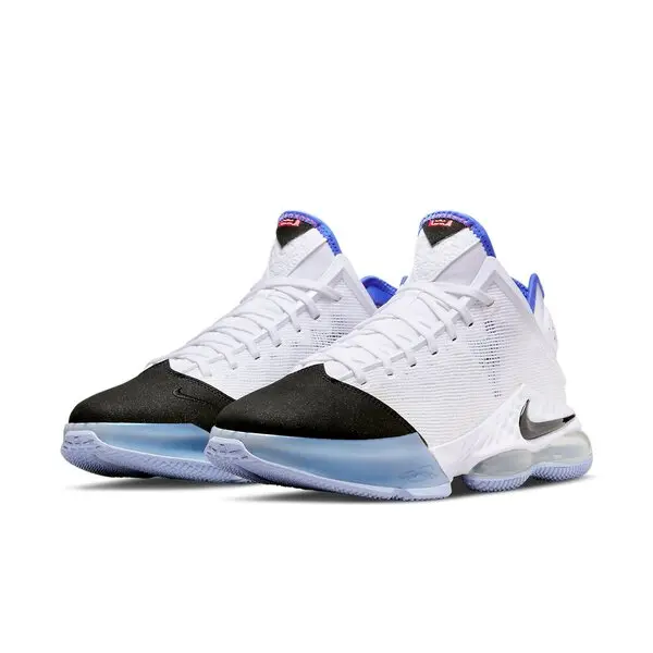 Nike Lebron 19 Low Athletic Sneakers - White/black/blue