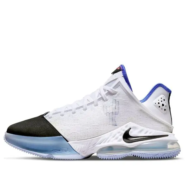 Nike Lebron 19 Low Athletic Sneakers - White/black/blue