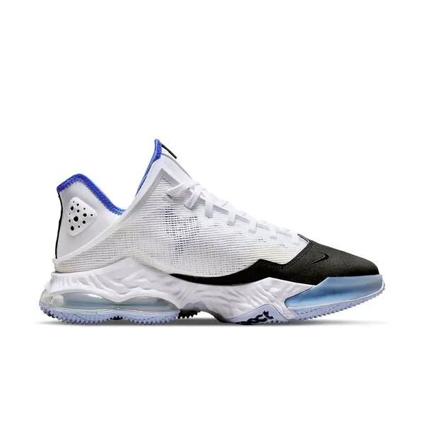 Nike Lebron 19 Low Athletic Sneakers - White/black/blue