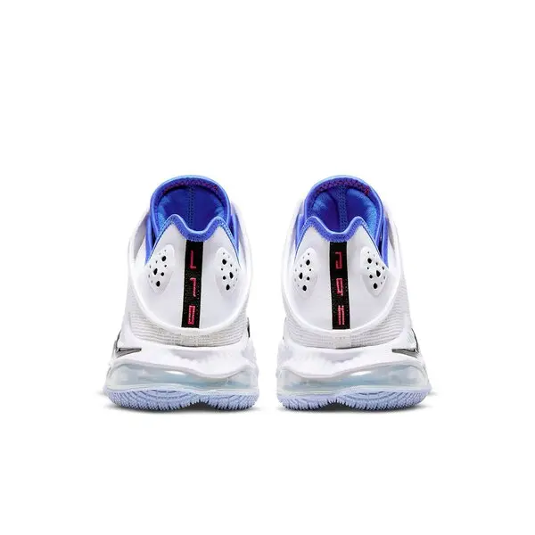 Nike Lebron 19 Low Athletic Sneakers - White/black/blue