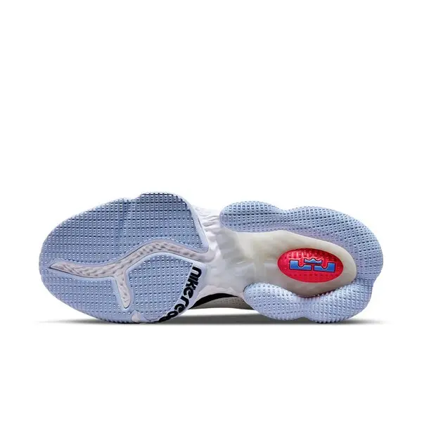 Nike Lebron 19 Low Athletic Sneakers - White/black/blue