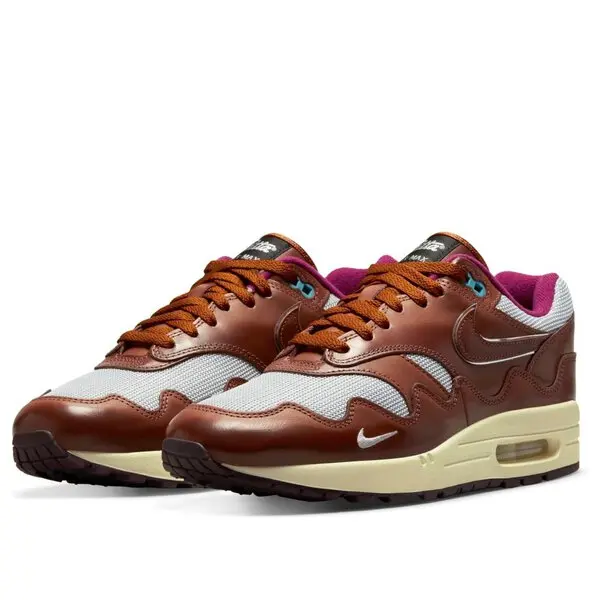 Nike Patta X Air Max 1 'dark Russet' Sneakers - Brown/grey