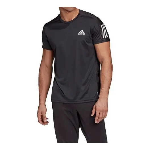 Adidas Own The Run Short Sleeve Performance Tee - Black
