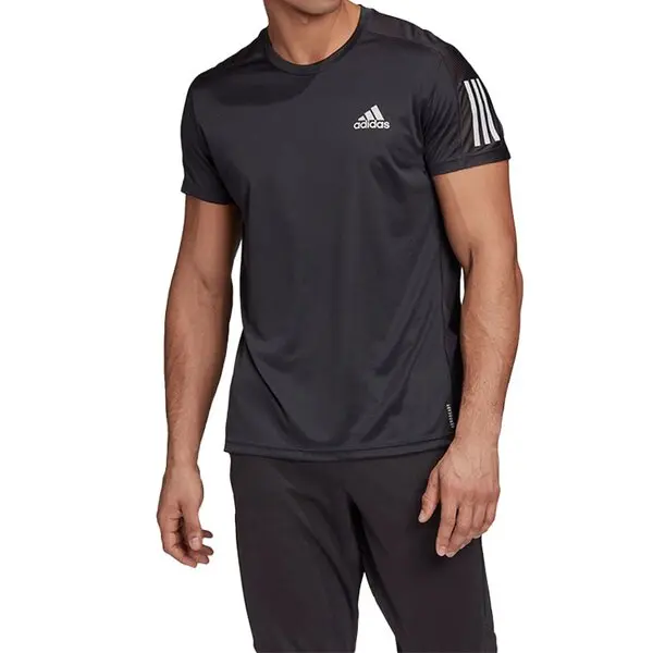Adidas Own The Run Short Sleeve Performance Tee - Black
