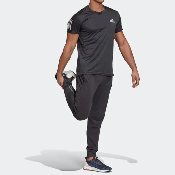Adidas Own The Run Short Sleeve Performance Tee - Black