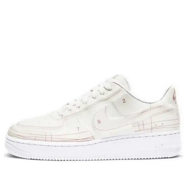 Nike Force 1 07 Low Lx Sneakers - White/red