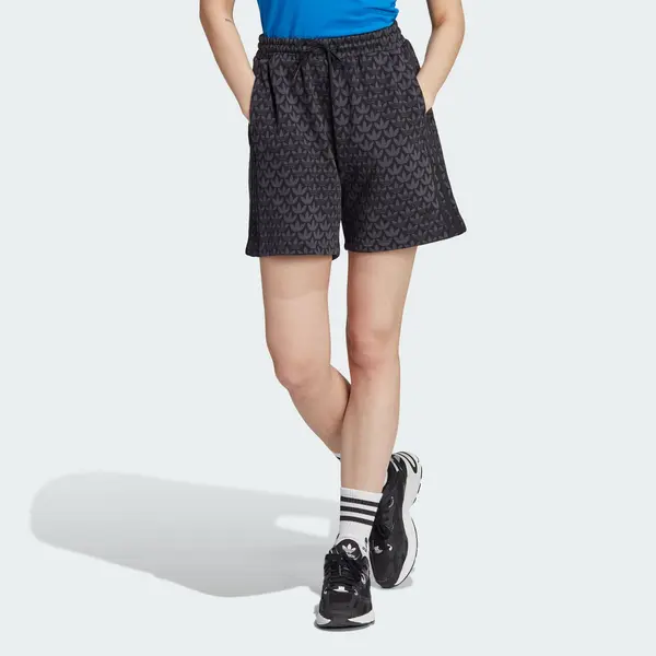Adidas Originals Trefoil Monogram Shorts - Black