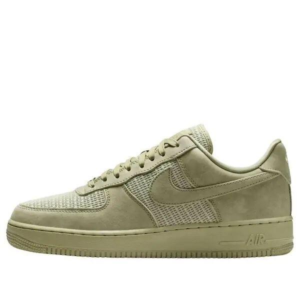 Nike Force 1 Low Woven Sneakers - Dusty Olive/celadon