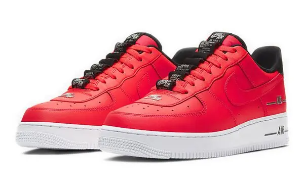 Nike Force 1 '07 Lv8 'double Air Pack' Laser Crimson - Red/black