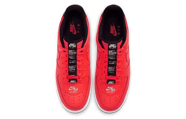 Nike Force 1 '07 Lv8 'double Air Pack' Laser Crimson - Red/black