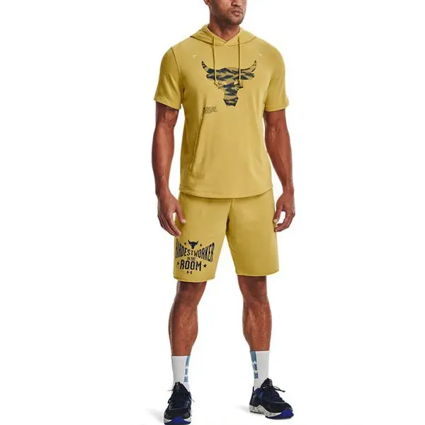 Under Armour Project Rock Terry Short Sleeve Hoodie