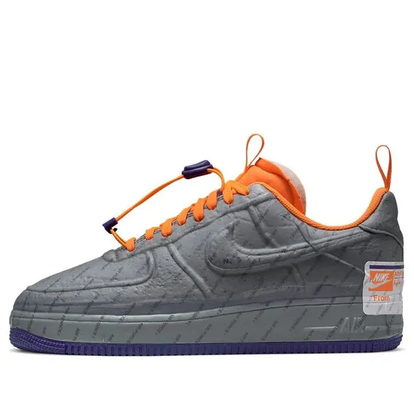 Nike Force 1 Low Experimental 'phoenix Suns' Sneakers - Grey/orange