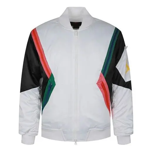 JORDAN Air Wings Ma-1 Colorblock Jacket - White