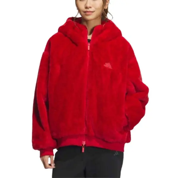 Adidas Reversible Faux Fur Hooded Jacket