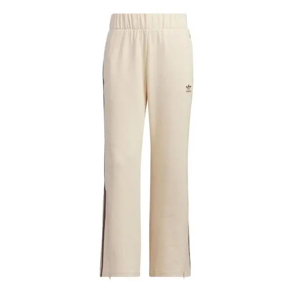 Adidas Flared Tracksuit Bottoms - Beige