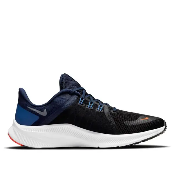 Nike Quest 4 Low Top Athletic Sneakers - Black/blue/white