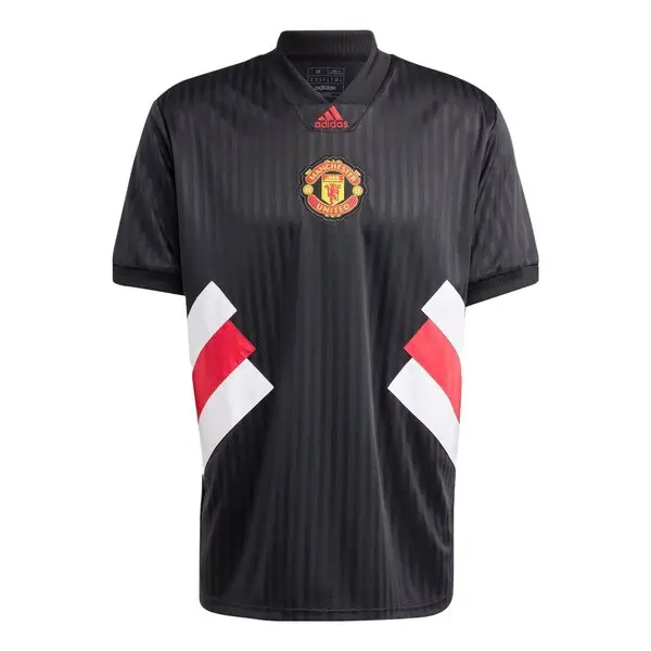 Adidas Manchester United Icon Shirt - Black/white/red