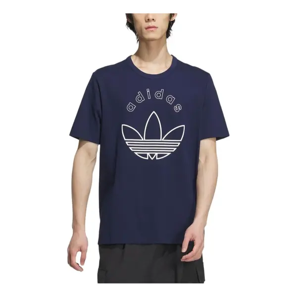 Adidas Originals Logo Printed T-shirt Asia Sizing 'black White - Black/white