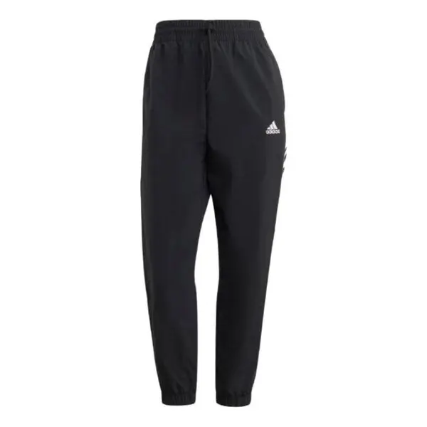 Adidas Essentials 3-stripes Woven 7/8 Pants - Black