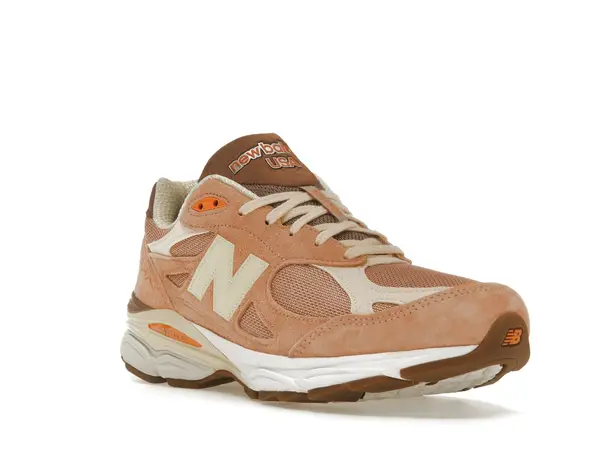 NEW BALANCE X Size? 990v3 "keepin' It Running" Made In Usa - Orange/cream