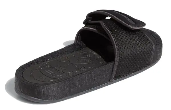 Adidas Pharrell X Chancletas Hu Slide - Black