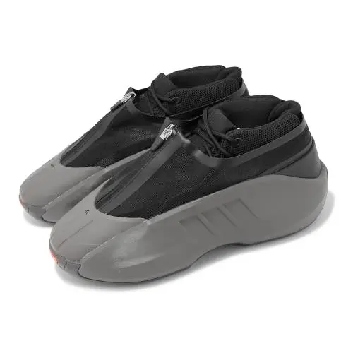 Adidas Crazy Iiinfinity Zip Up Sneakers - Charcoal/core Black/solar Red